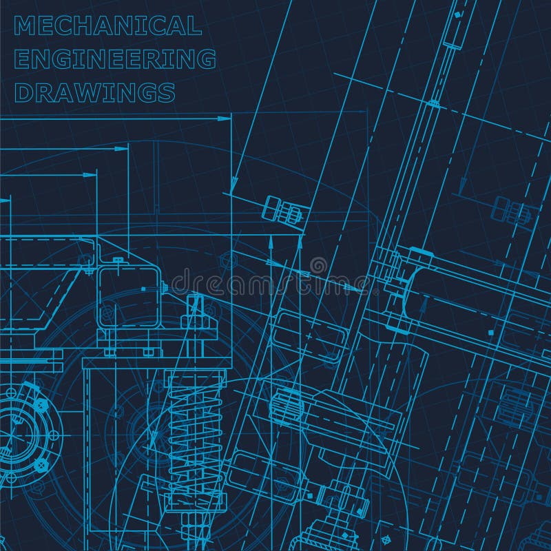 Technical Cyberspace, Corporate Identity. Blueprint. Vector Engineering ...