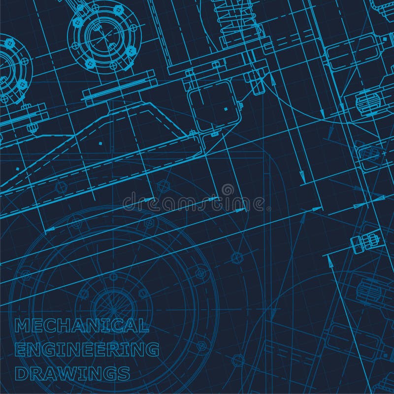 Technical Cyberspace, Corporate Identity. Blueprint. Vector Engineering ...