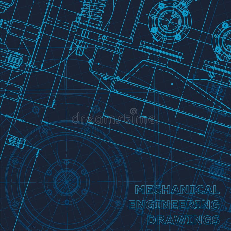 Technical Cyberspace, Corporate Identity. Blueprint. Vector Engineering ...