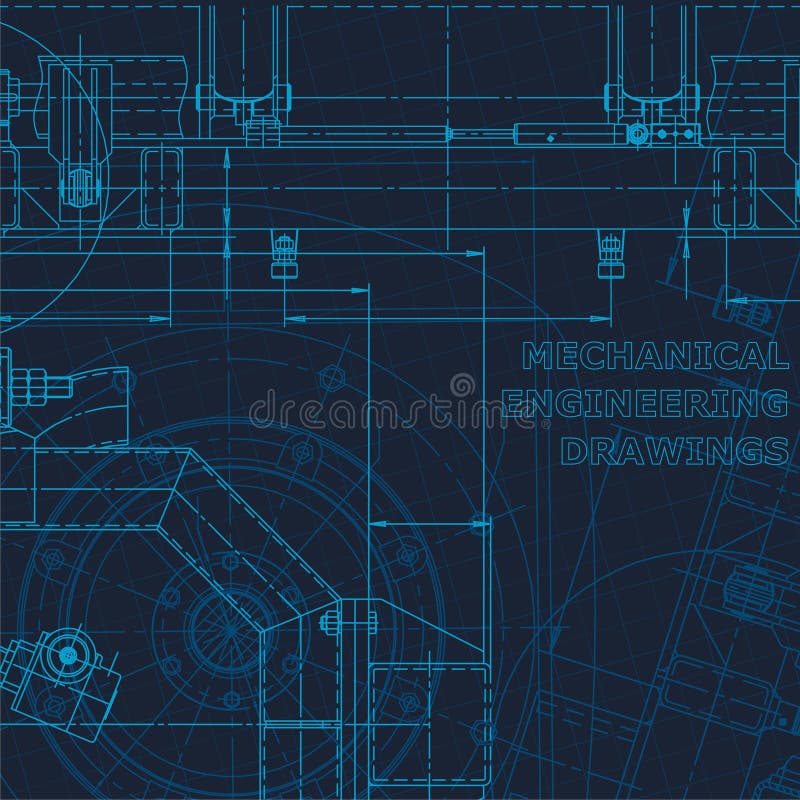 Technical Cyberspace, Corporate Identity. Blueprint. Vector Engineering Illustration Stock ...