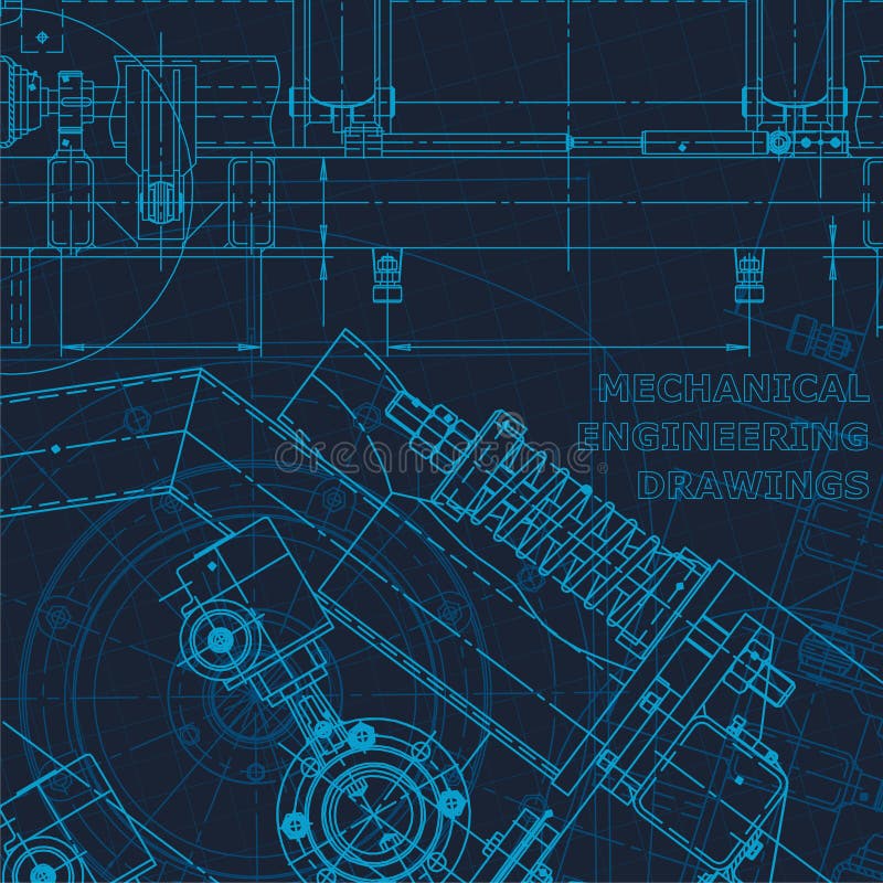 Technical Cyberspace, Corporate Identity. Blueprint. Vector Engineering Illustration Stock ...