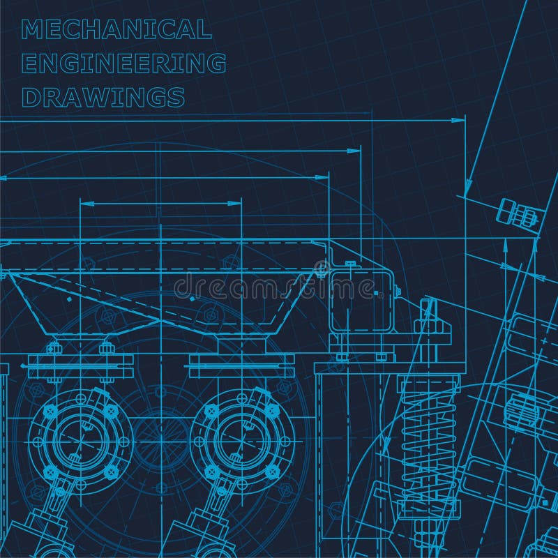 Technical Cyberspace, Corporate Identity. Blueprint. Vector Engineering ...