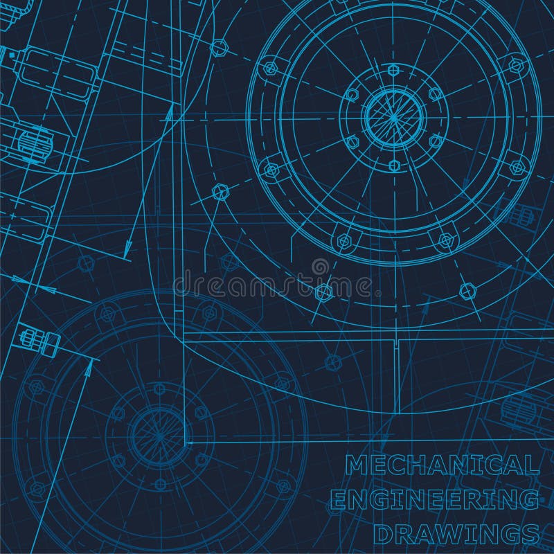 Technical Cyberspace, Corporate Identity. Blueprint. Vector Engineering Illustration Stock ...