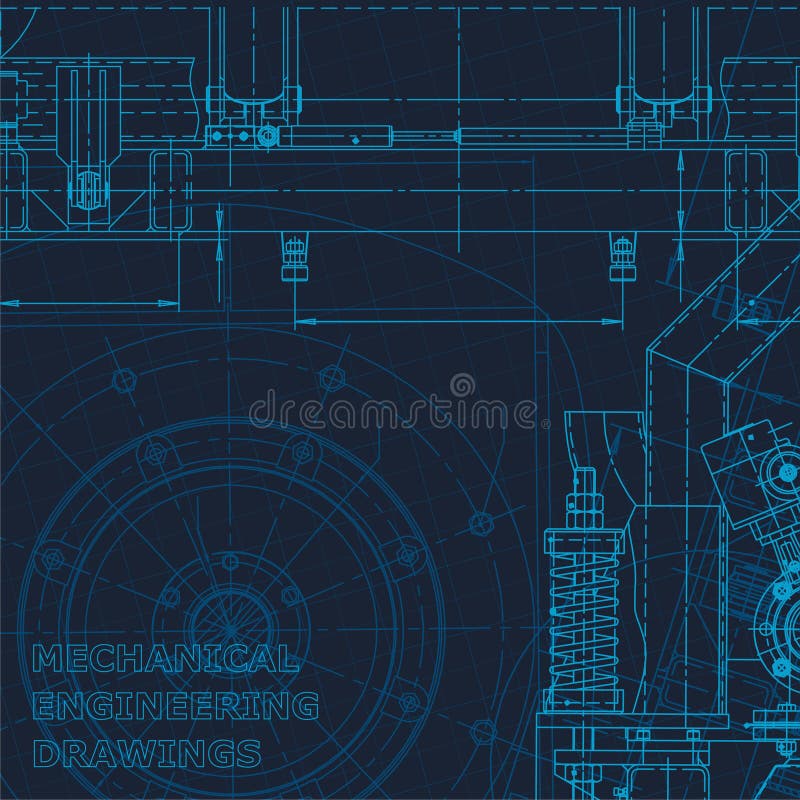 Technical Cyberspace, Corporate Identity. Blueprint. Vector Engineering ...