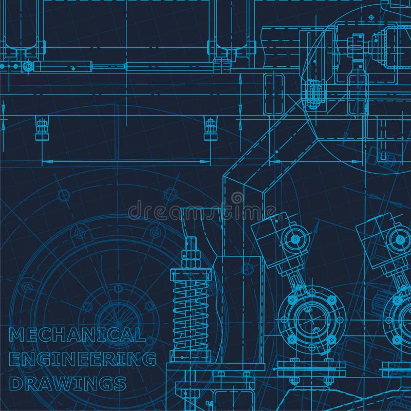Technical Cyberspace, Corporate Identity. Blueprint. Vector Engineering ...