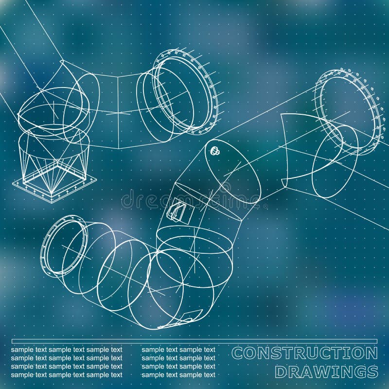 Technical Design. Cover, Banner, Flyer Stock Vector - Illustration of ...