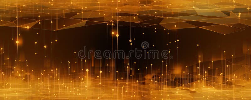 Gold Digital Network Luxury Technical Background Stock Vector ...