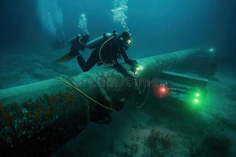 Technical Dive Exploration stock illustration. Illustration of dive ...