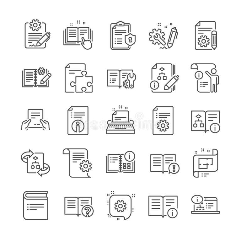 Instruction Manual Symbols Stock Illustrations – 590 Instruction Manual ...