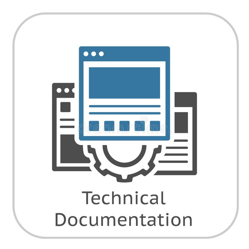 Technical Documentation Icon. Gear and Web Pages. Development Symbol ... Technical Documentation Icon. Gear and Web Pages. Development Symbol ...