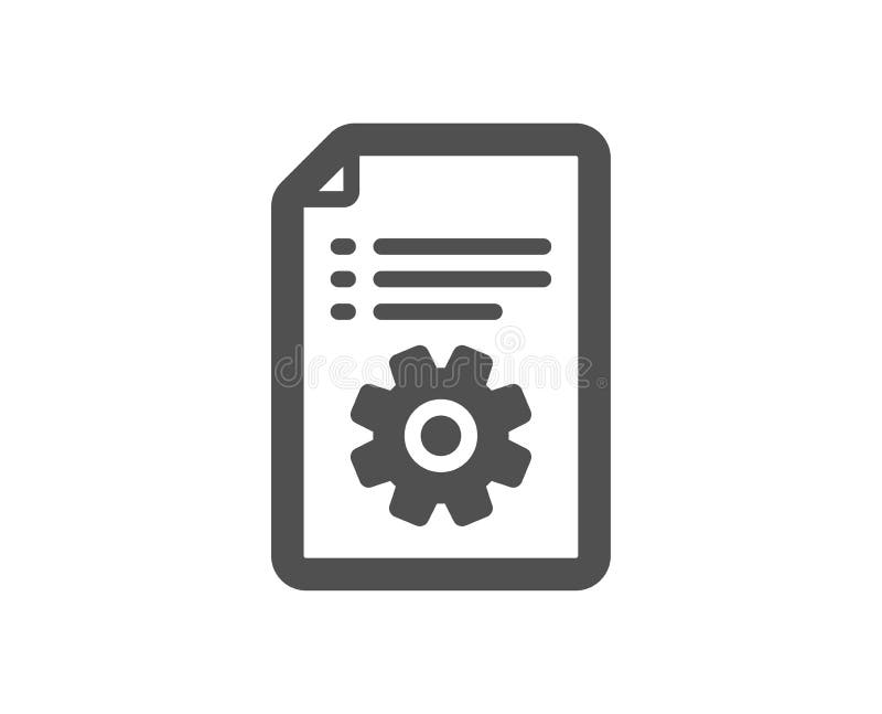 Documentation Icon. Technical Instruction Sign. Vector Stock Vector ...