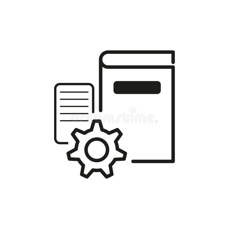 Technical Documentation Icon. Vector Illustration. Stock Image Stock Vector - Illustration of ...