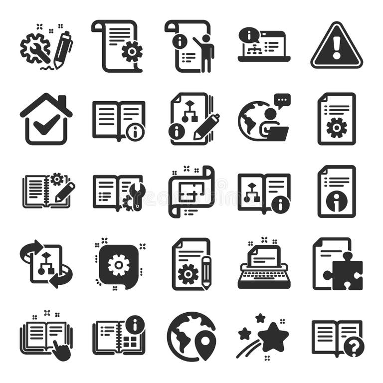 Instruction Manual Symbols Stock Illustrations – 604 Instruction Manual ...