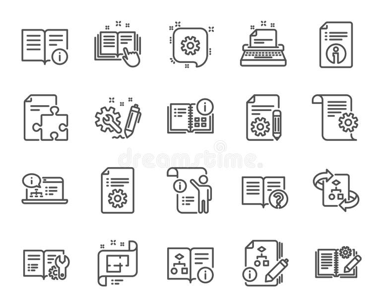 Instruction Manual Symbols Stock Illustrations – 597 Instruction Manual ...