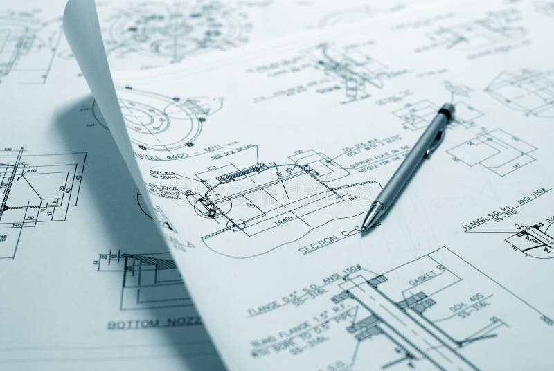 Technical drawing stock image. Image of design, designer - 13914071