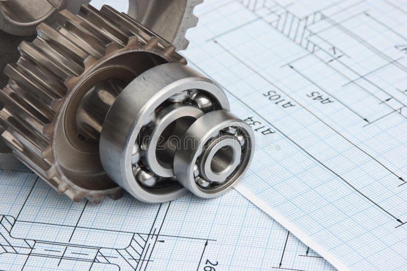 Technical drawing stock photo. Image of education, technical - 18702240