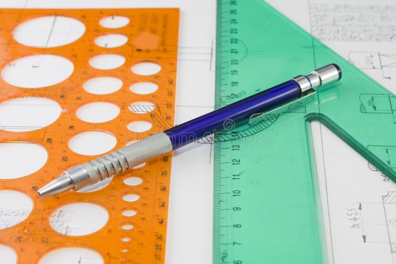 Technical drawing 3 stock photo. Image of diagram, construct - 10122612