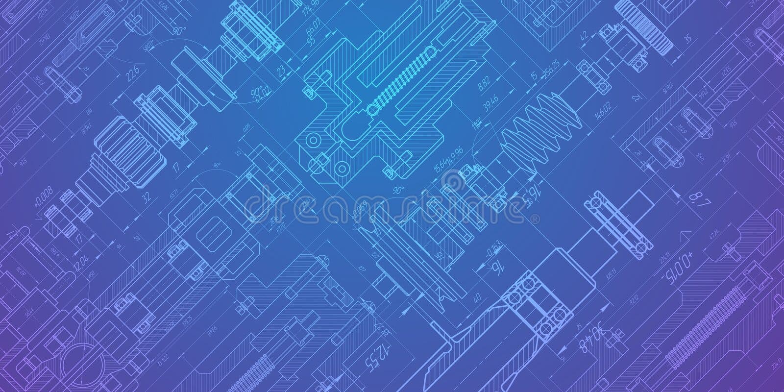 Technical Drawing Background .Mechanical Engineering Drawing Stock ...