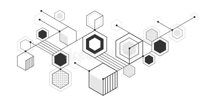 Technical Drawing Background . Geometric Lines and Squares. Technology ...