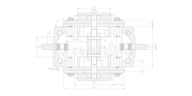 Technical Drawing .Set Of Technical Details .Technical Drawings ...