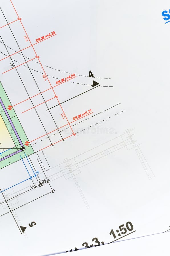 Technical drawing detail stock photo. Image of close - 51491352