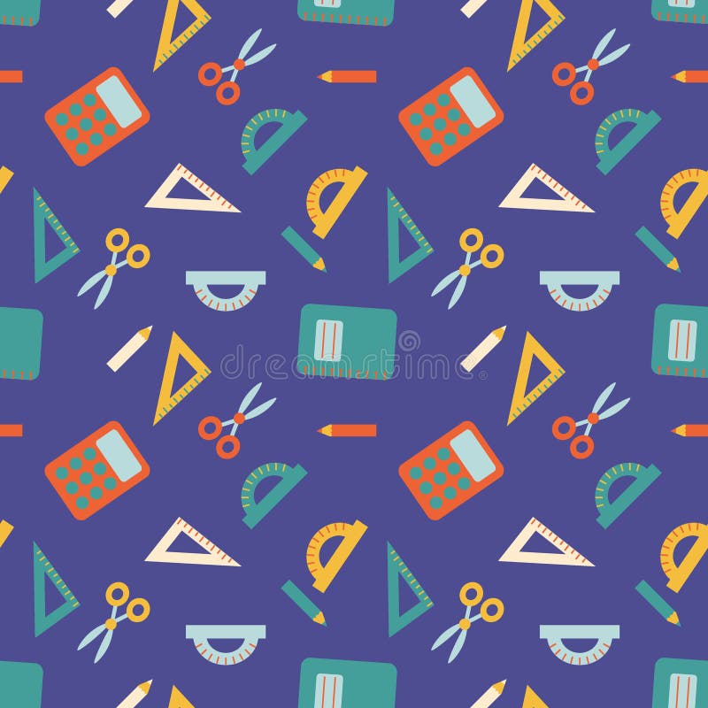 Technical Drawing and Drafting Elements Seamless Pattern. Perfect Print ...