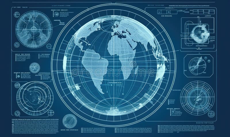 Technical Drawing of Earth Offers Comprehensive Representation of Its ...