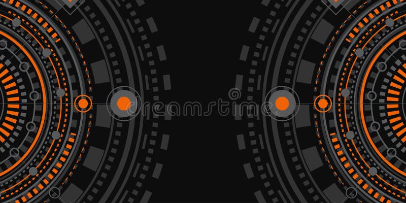 Technical Drawing. Fantastic Circle .Drawing Details. Technology ...