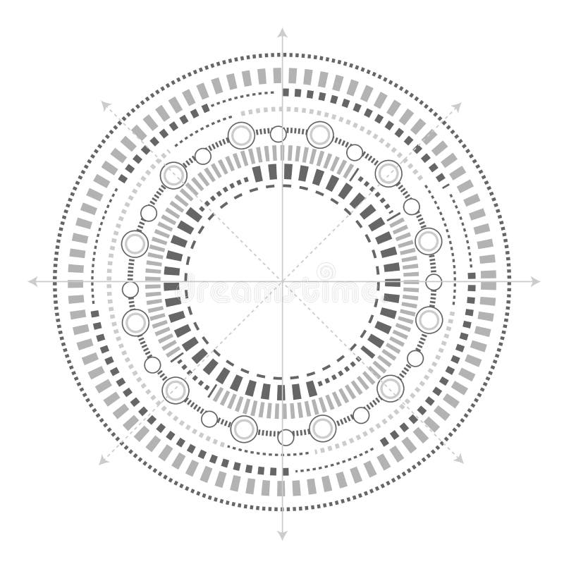 Technical Drawing.Fantastic Circle .Drawing Details . Technical Drawing ...