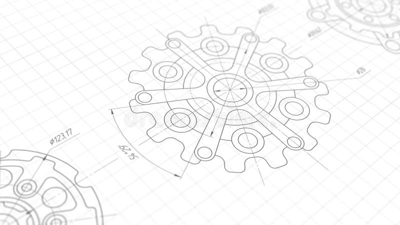 Gears. Mechanical Technology Machine Engineering Symbol in Hand ...