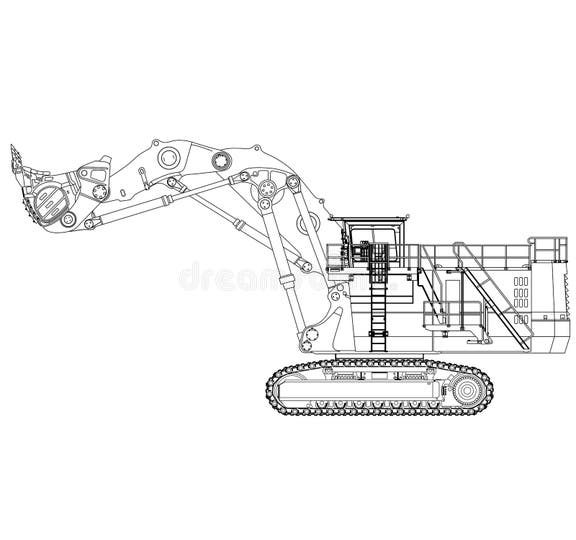 Drawing Excavator Stock Illustrations – 6,522 Drawing Excavator Stock ...