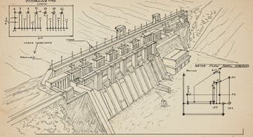 Hydroelectric Dam Drawing Stock Illustrations – 862 Hydroelectric Dam ...