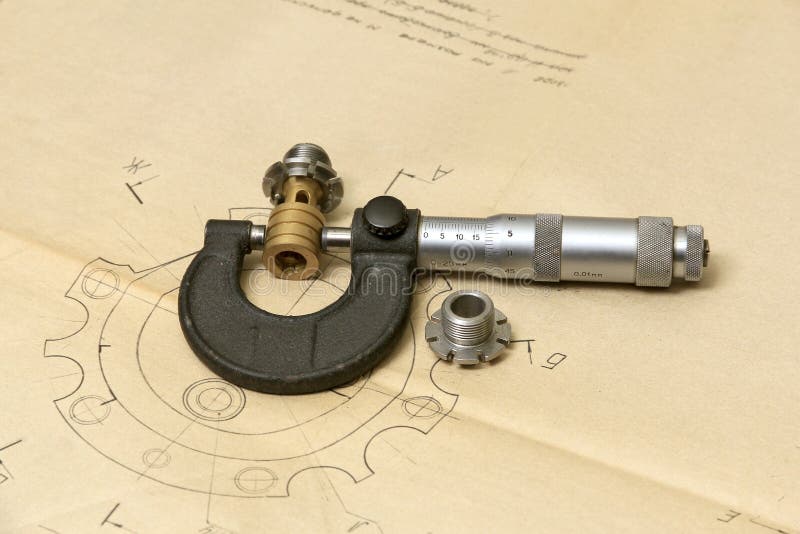 Technical Drawing and Measuring Tools. Stock Image - Image of objects ...