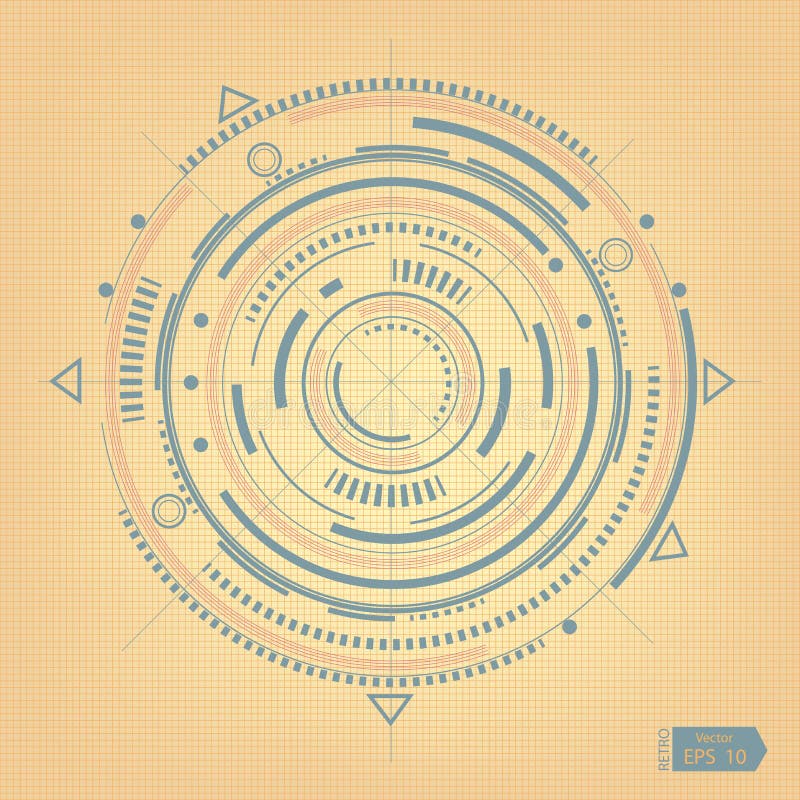 Technical Drawing.Mechanical Scheme ,vector .Technical Background Stock ...