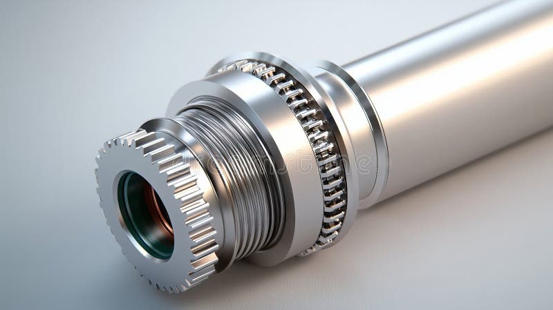 Technical Drawing of a Precision Worm Gear Mechanism Stock Photo ...