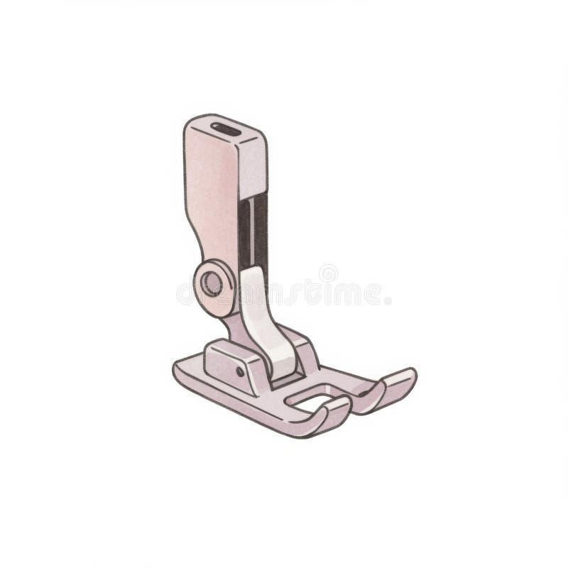 Technical Drawing of a Sewing Machine Presser Foot Stock Illustration ...