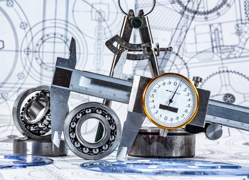 Technical Drawing and Tools Stock Photo - Image of compass, graph: 64756590