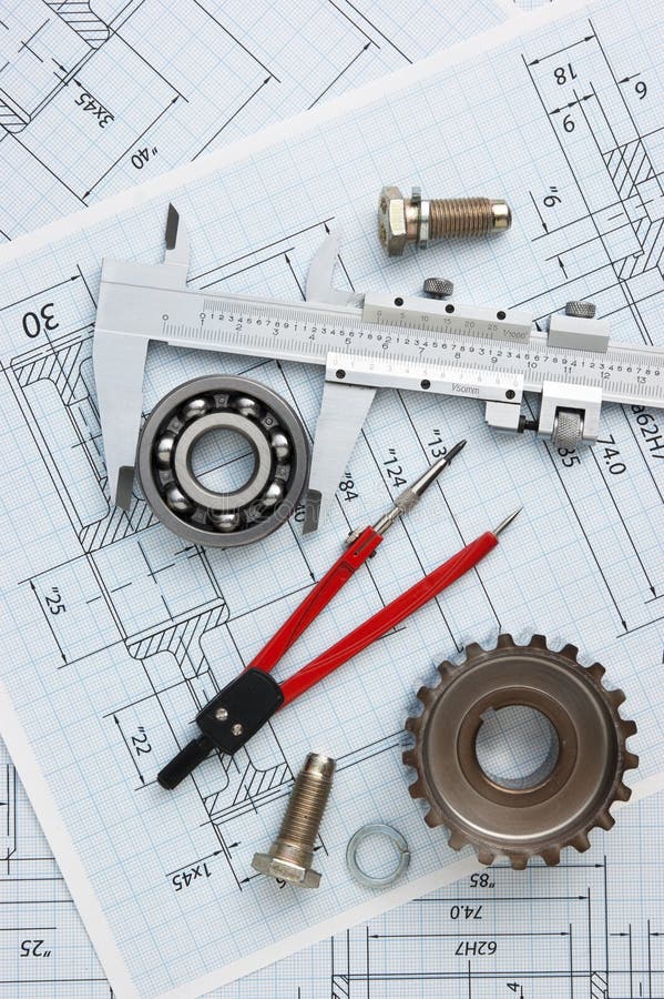 Technical drawing stock image. Image of education, pencil - 155446761