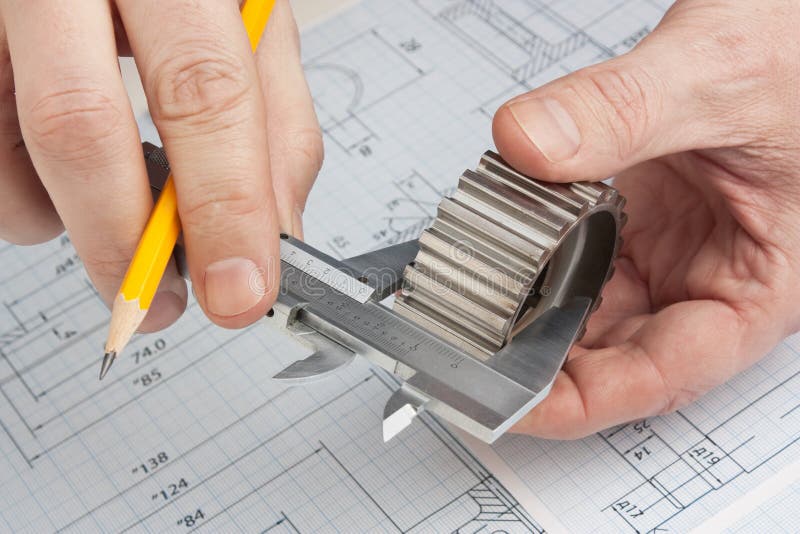 Technical drawing stock image. Image of technical, engineer - 142795697