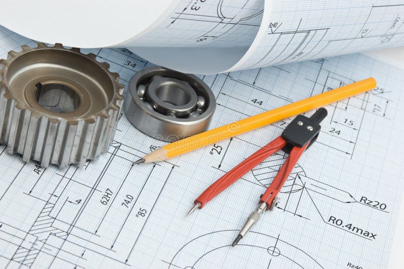 Still Life Photo Engineering Graph Paper Pencil Stock Photos - Free ...