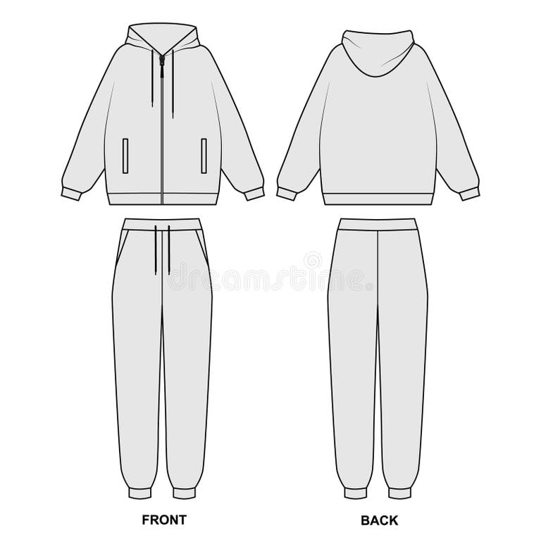 Mockup Oversized Tracksuit Stock Illustrations – 75 Mockup Oversized ...