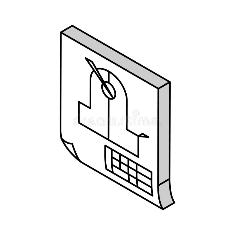 Technical Drawings Architectural Drafter Isometric Icon Vector ...