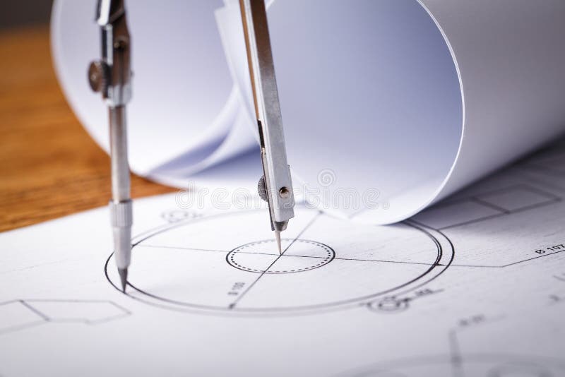 Technical Drawings. Project by Pencil on Paper. Drawing Detail and ...