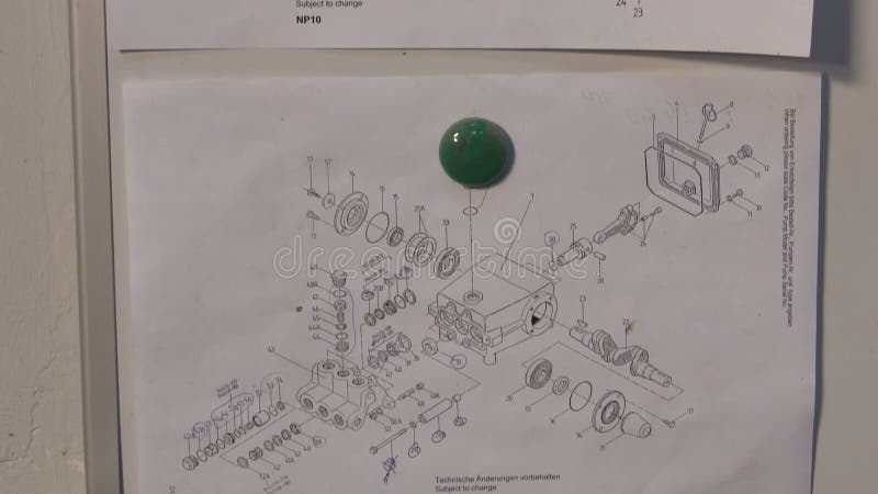 Technical Drawings Fixed on Magnetic Board View Stock Video - Video of ...