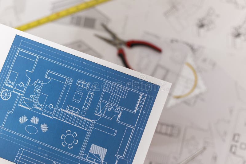 Technical drawings stock photo. Image of design, geometric - 45700156