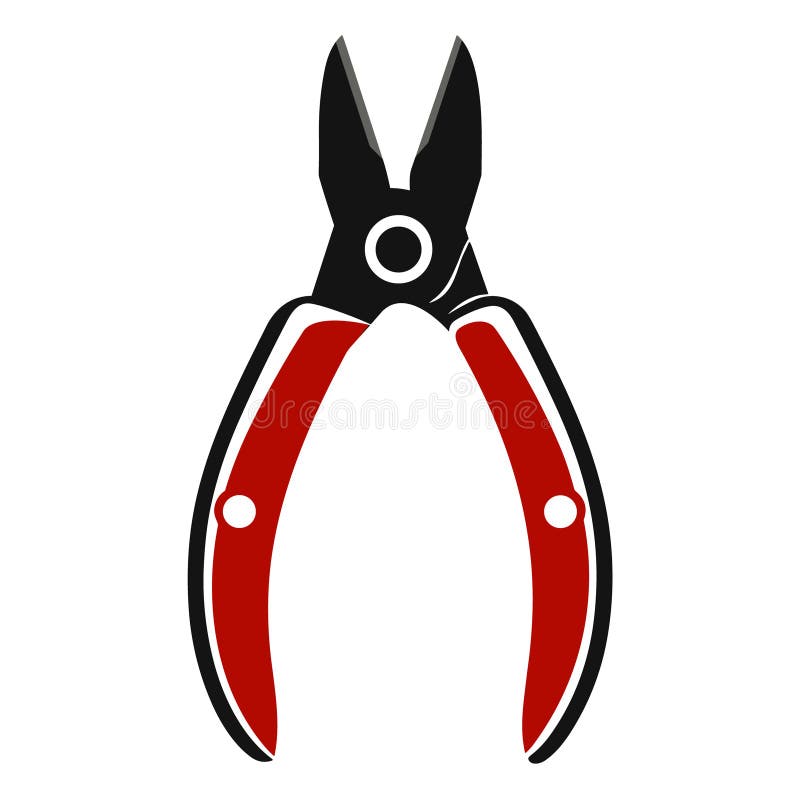 Technical Electric Pliers Vector Icon for Web Design Stock Vector ...