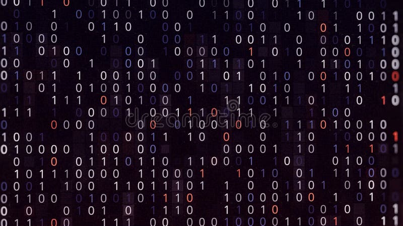 Digital Abstract Data, Streaming Code Background with Green Matrix ...