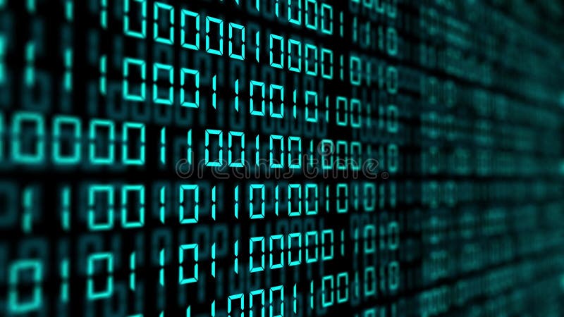 Technical Environment Programming, Binary Code in the Future. Modern Technology Hex Code Concept ...