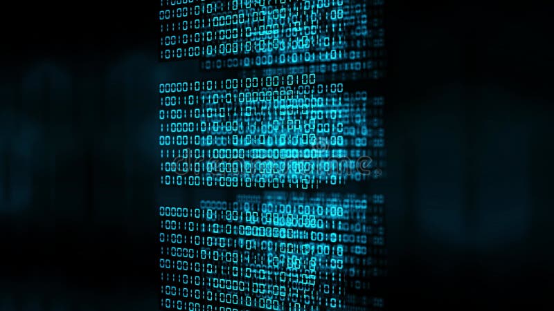 Technical Environment Programming, Binary Code in the Future. Modern Technology Hex Code Concept ...