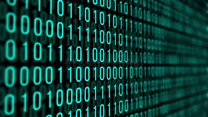 Technical Environment Programming, Binary Code in the Future. Modern Technology Hex Code Concept ...